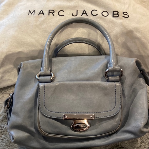 Bags | Marc Jacobs Ice Blue Shoulder Bag | Poshmark